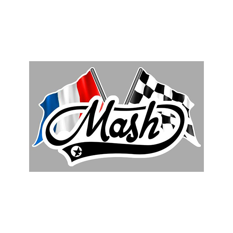 MASH Sticker vinyle laminé - cafe-racer-bretagne.clicboutic.com