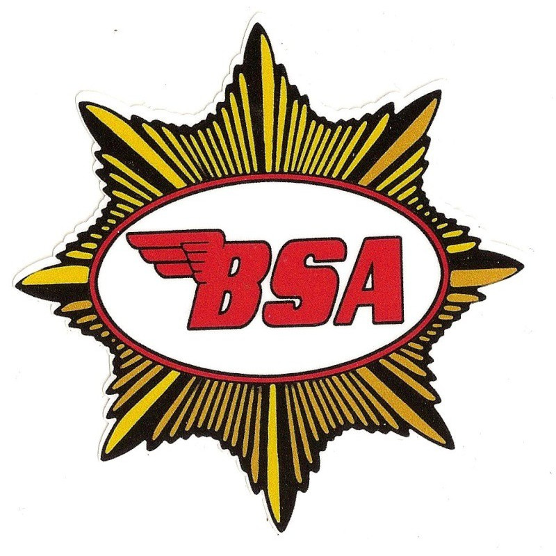 BSA Star Sticker - cafe-racer-bretagne.clicboutic.com