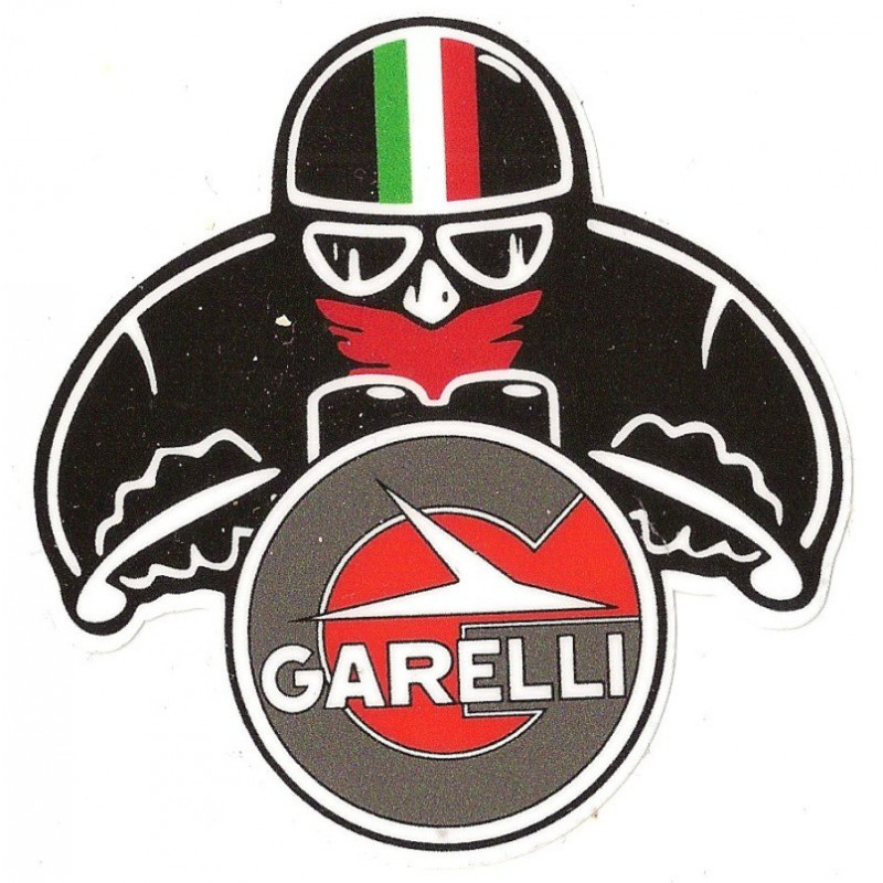 GARELLI Motard Sticker - cafe-racer-bretagne.clicboutic.com