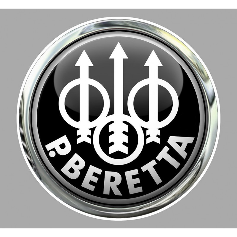 P. BERETTA laminated decal - cafe-racer-bretagne.clicboutic.com
